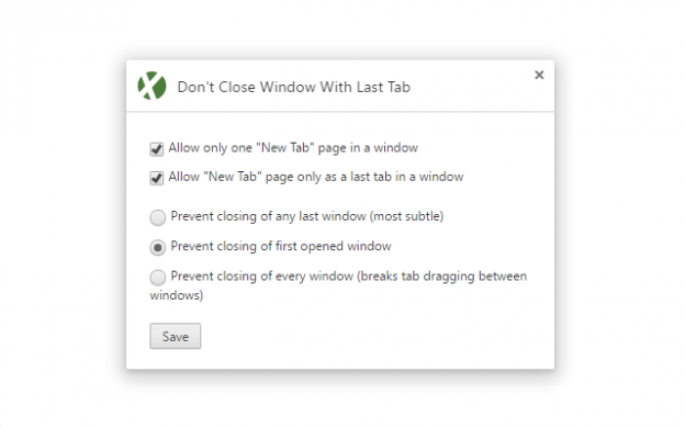Prevent closing Chrome with last tab - comparison of all extensions ...
